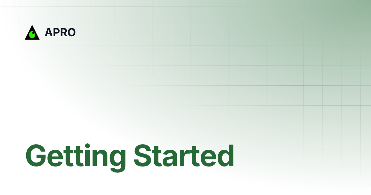Getting Started | APRO