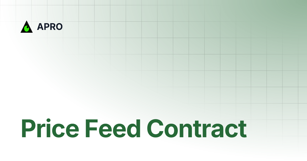 Price Feed Contract | APRO